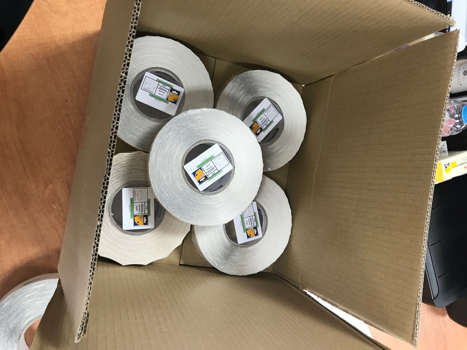 Euro Medium Roll Form Hang Tabs – 1 Carton | 10 Rolls of 1000 Pieces ...
